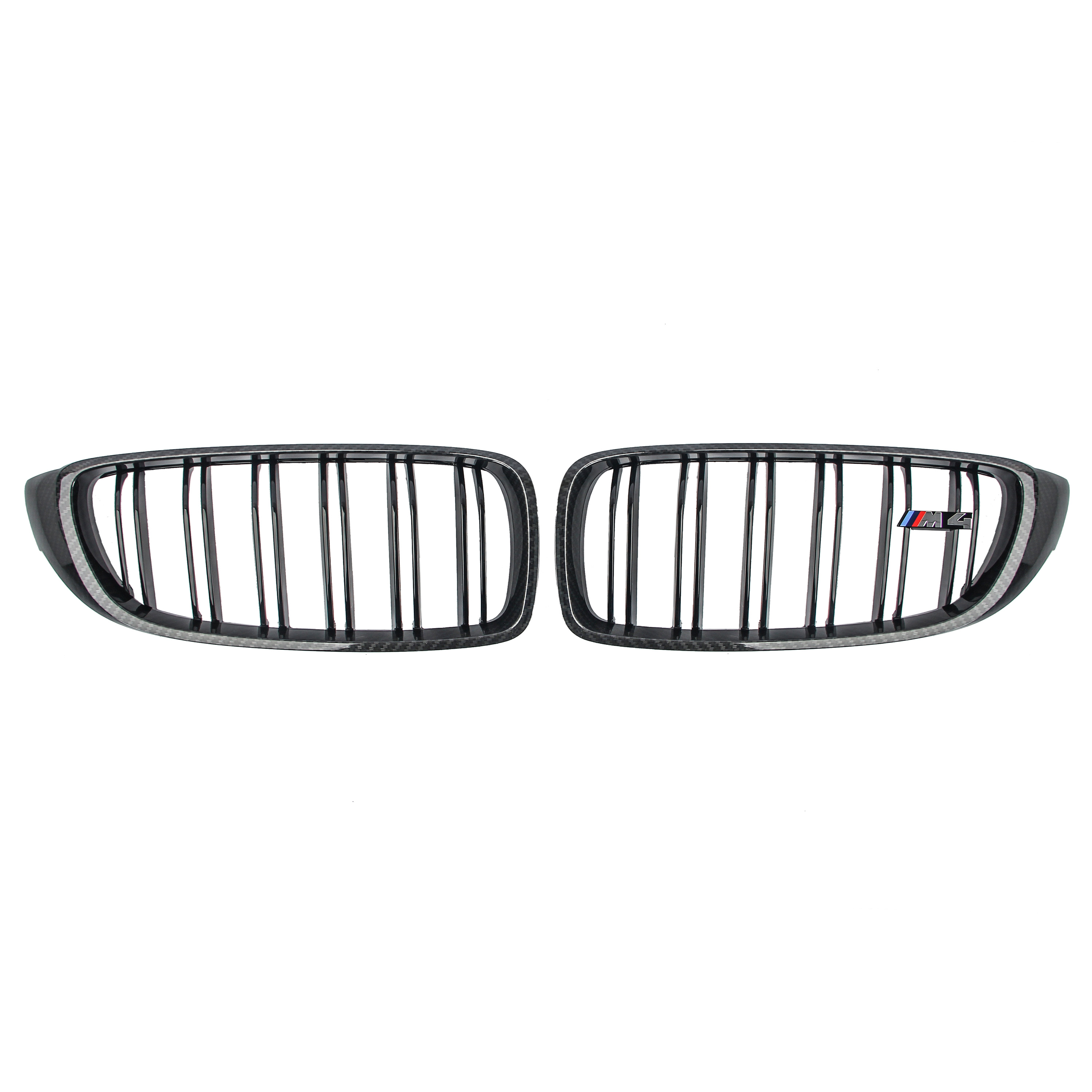 BMW 4er F32 F33 F82 kidney grill CARBON FIBER Dual Slat with M4 Emblem
